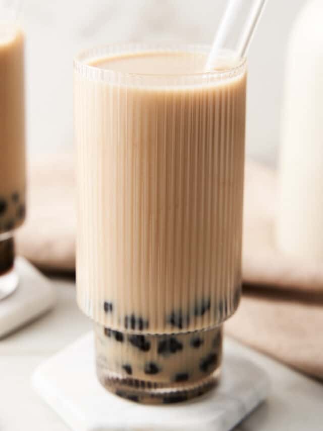 Easy Taro Milk Tea (With Boba)