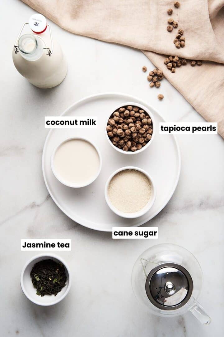 Creamy Jasmine Milk Tea (With Boba)