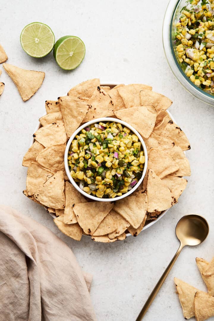 Roasted Chili Corn Salsa (Chipotle Copycat)